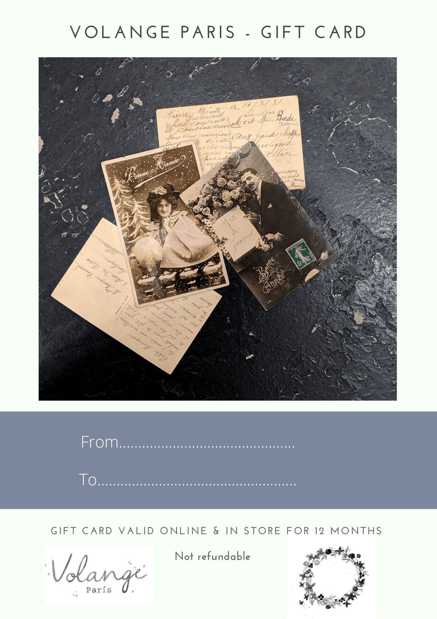 Gift Card Volange Paris